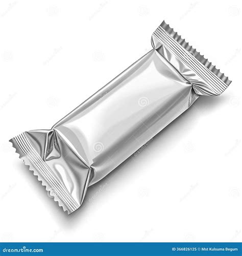 Candy Mockup Isolated On White Background Vector 3d Realistic Wrapper