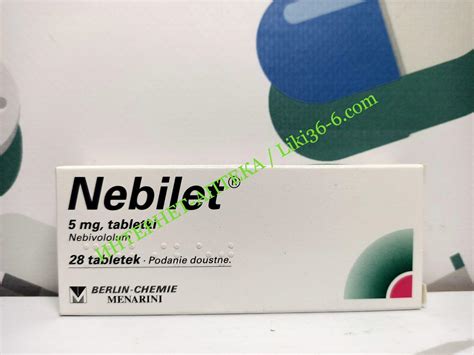 Небилет (Nebilet) nebivololum 5mg, 28 таблеток , Berlin-Chemie ...