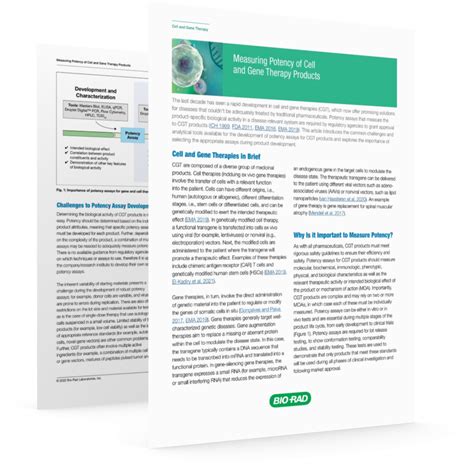 Measuring Potency Of Cell And Gene Therapy Products Technology Networks