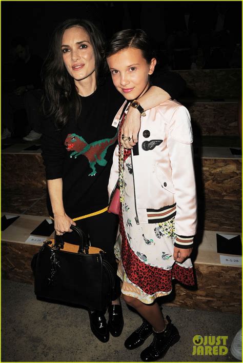 Stranger Things Winona Ryder And Millie Bobby Brown Reunite At Coach