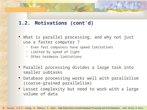 Ppt Chapter 1 Introduction 11a Brief Overview Parallel Databases