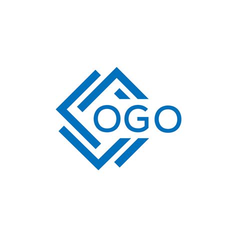 Ogo Letra Logo Diseño En Blanco Antecedentes Ogo Creativo Circulo