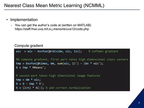 Nearest Class Mean Metric Learning Ppt