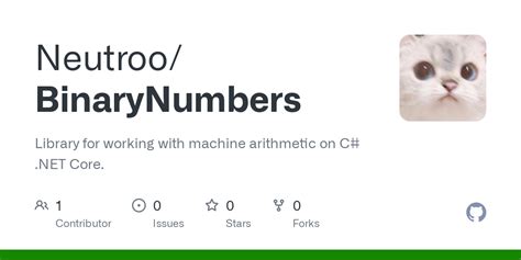 Github Neutroo Binarynumbers Library For Working With Machine