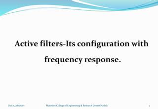 Module Active Filter Its Configurations With Frequency Response PPTX