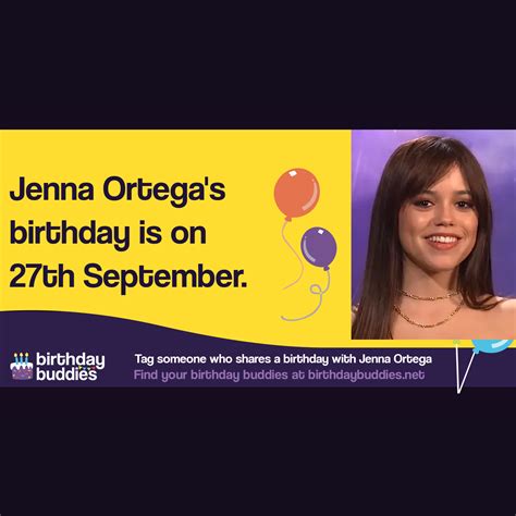 Jenna Ortegas Birthday Is 27th September 2002
