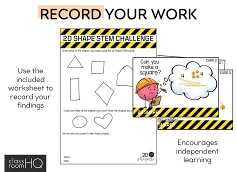 2d Shape Stem Challenge Cards Classroom Hq