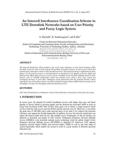 An Intercell Interference Coordination Scheme In Lte Downlink Networks Based On User Priority