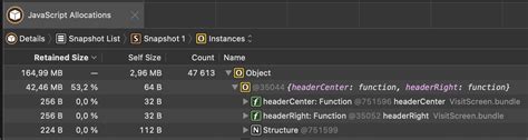Memory Leak Due To Not Cleaning The Options For Screens After They Get Unmounted Issue