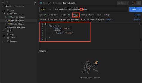 노션 Api로 Database 활용하기 포스트맨