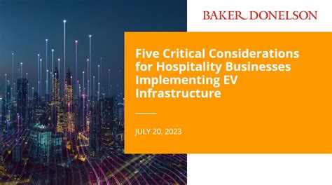 Five Critical Considerations For Hospitality Businesses Implementing Ev Infrastructure Baker