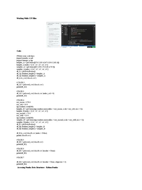 Python Pandas Hands On Cid 55937 Pdf Computer Libraries Free Software