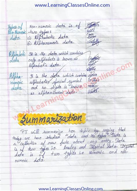 Computer Lesson Plan Class 11