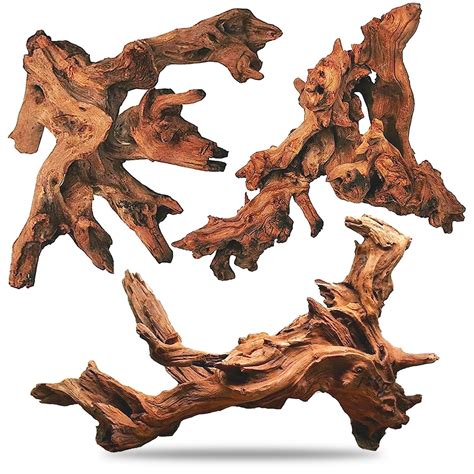 Hamiledyi Aquarium Driftwood 3pcs Natural Trunk Driftwood Assorted