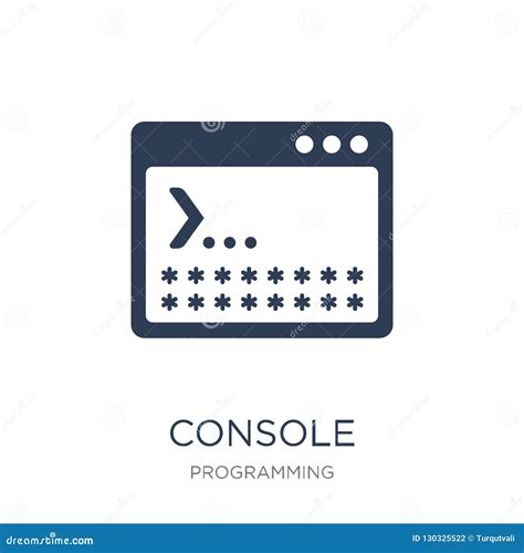 Console Icon Trendy Flat Vector Console Icon On White Background From Programming Collection