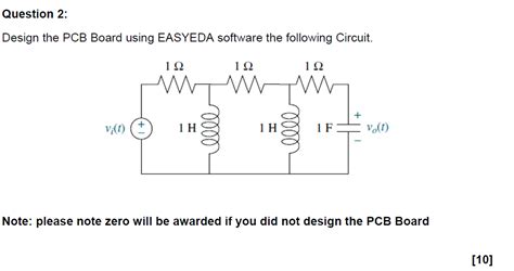 Question 2design The Pcb Board Using Easyeda