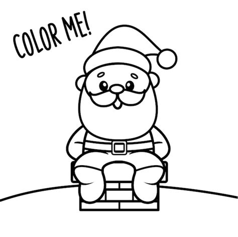 무료로 다운로드 가능한 산타 클로스 색칠 벡터 And 일러스트 Freepik