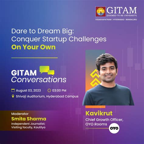 Gitam Deemed University On Linkedin Oyorooms Startup Startupinspiration Entrepreneurship…