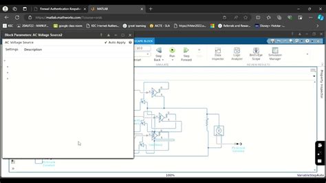 Three Phase Full Wave Rectifier Using Matlab Simulink Youtube