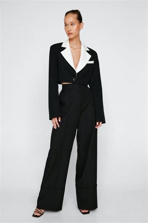 Wide Leg Tailored Pants