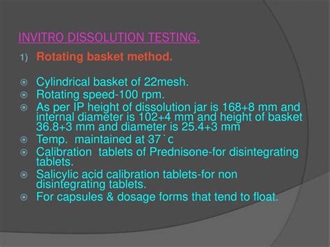 seminar on… in vitro dissolution testing models ppt download