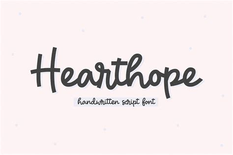 Hearthope Handwritten Script Font Free Download