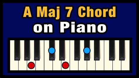A Maj 7 Chord On Piano Free Chart Professional Composers