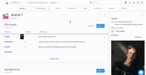 Adding Characters To A Scene SyncOnSet Help Center