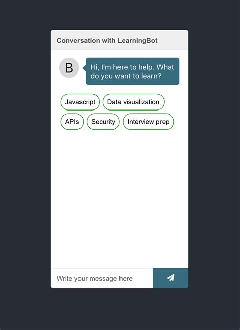 how to build a chatbot with react