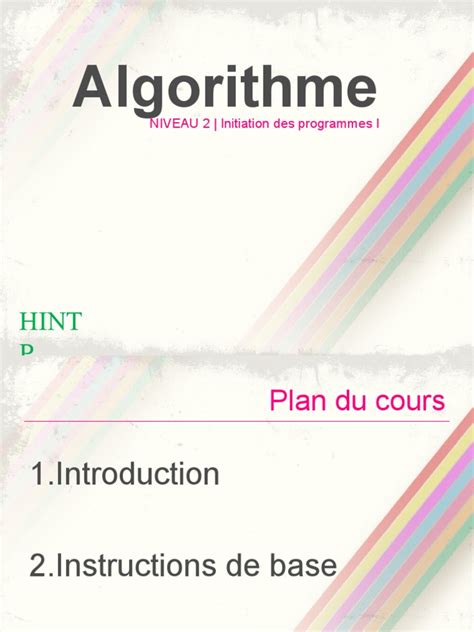 4 Algorithmes Pdf Programme Informatique Programmation