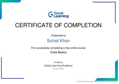 Suhail Khan On Linkedin Hi All I Have Successfully Completed The Catia Basics Course Offered