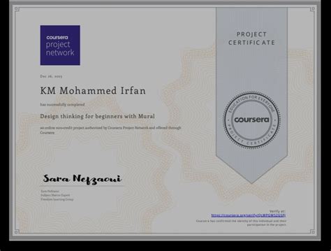 irfan km on linkedin completed certification course on design thinking