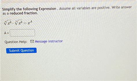 Solved Simplify The Following Expression ﻿assume All