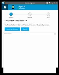 White Box When Signing Into Garmin Express Software Garmin Express Windows Mac Windows