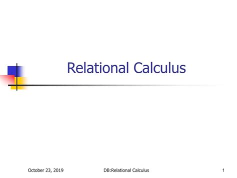 ppt tuple relational calculus in database systems powerpoint