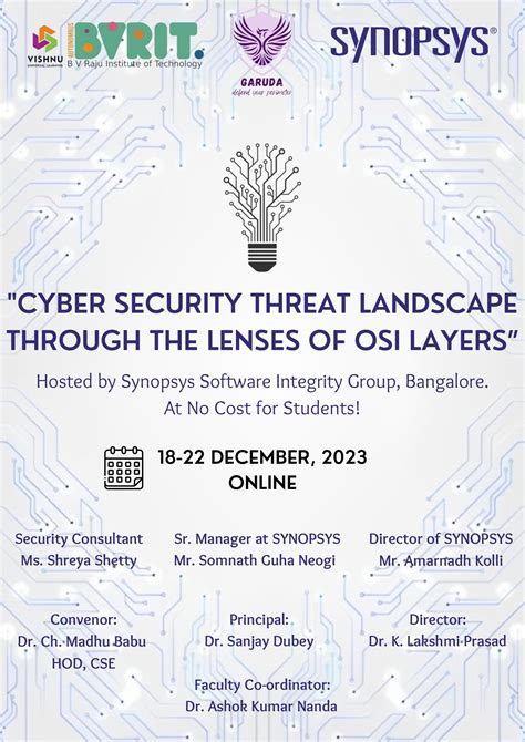 Dept Of Cse Synopsys Software Integrity Group Is Organising A Five Day Online Workshop On