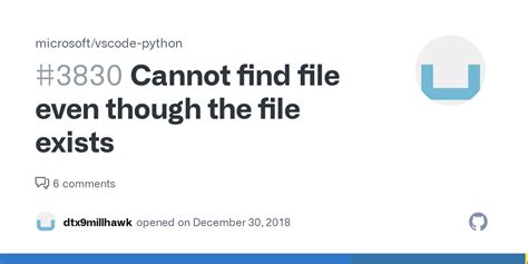 Cannot Find File Even Though The File Exists Issue Microsoft Vscode Python GitHub