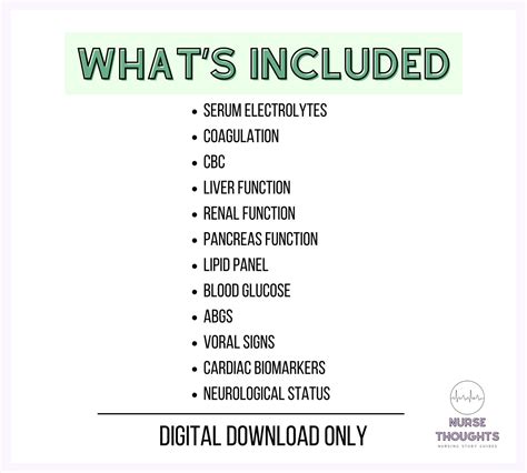 Lab Values Memory Tricks Fundamental Nursing Notes NCLEX Etsy