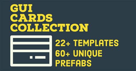 Gui Card Collection 2d Gui Unity Asset Store