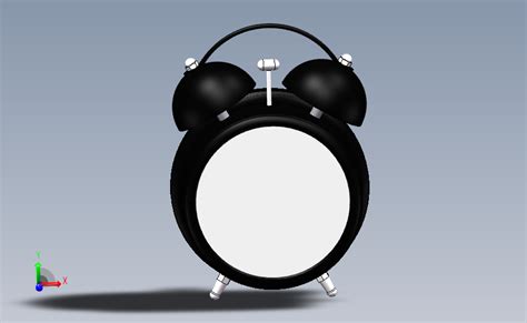 小闹钟solidworks 2014模型图纸下载 懒石网