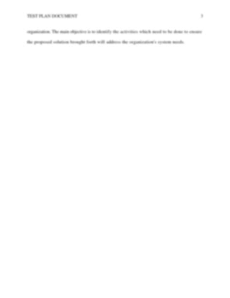 Solution Test Plan Document Studypool