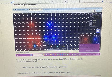 5 Answer The Guide Questions 1 At Which Charge Does The Electric