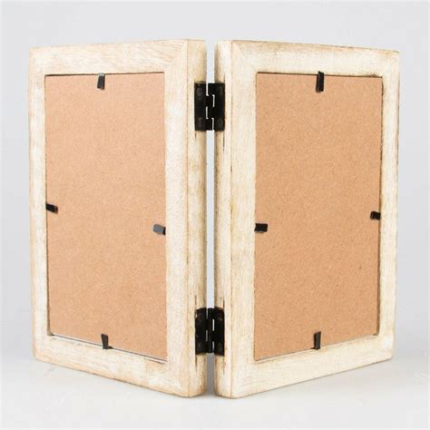 Double White Wood Photo Frame Angela Reed