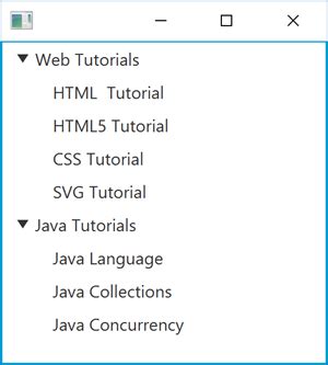 Java Gui Programming Implementation Of Javafx Based Treeview