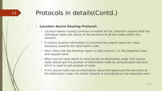 Routing Protocols In Ad Hoc Network PDF Computer Networking Computing