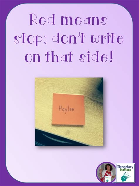 Elementary Matters A Quick Exit Slip Procedure