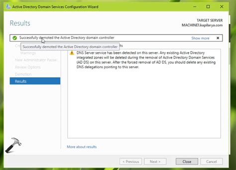 How To Demote A Domain Controller In Windows Server