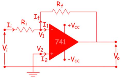 Inverting Operational Amplifier Inverting Op Electrical U