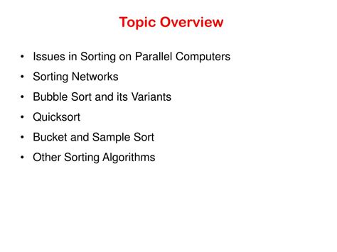 Ppt Sorting Algorithms Powerpoint Presentation Free Download Id