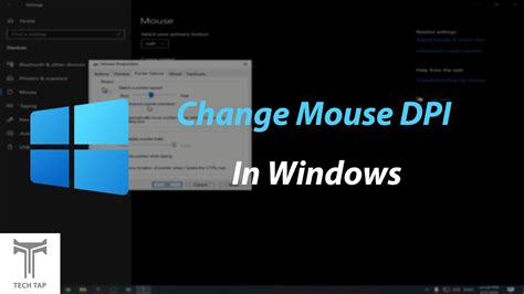 How To Adjust Dpi Settings On A Mouse Sensitivity In Windows 10 Youtube